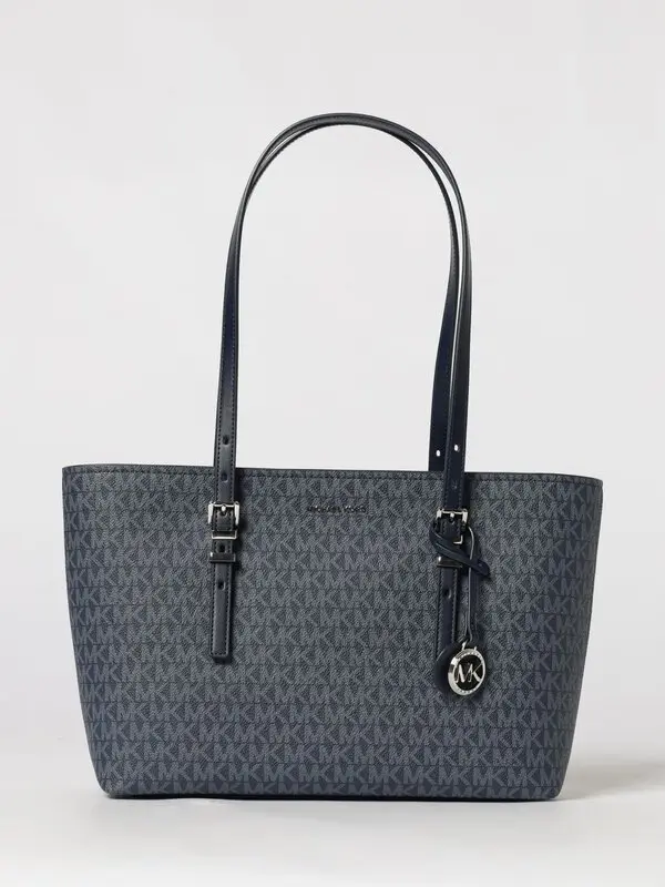 Michael Kors Quinn Monogram Coated Cotton Shoulder Bag