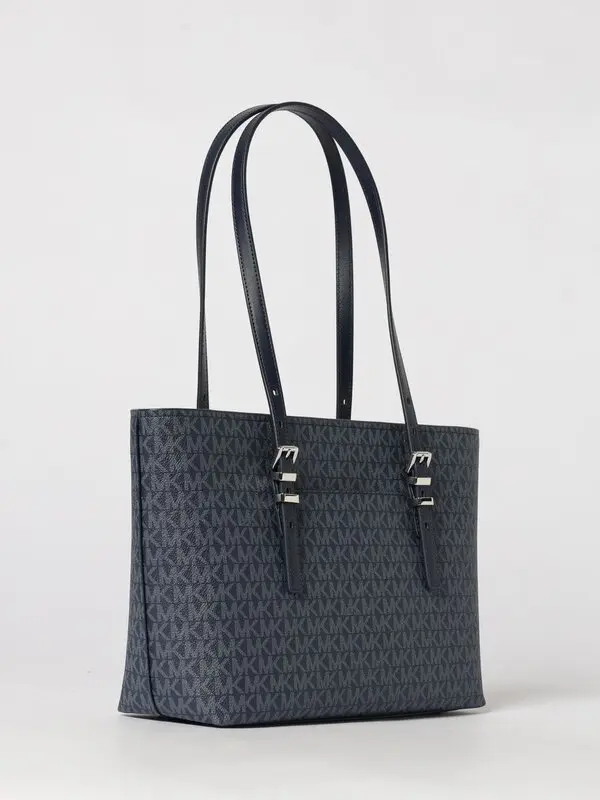 Michael Kors Quinn Monogram Coated Cotton Shoulder Bag