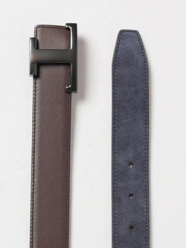 TOD'S T Buckle Belt - Blue