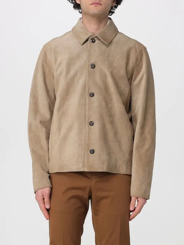 FAY Suede Shirt Jacket - Beige