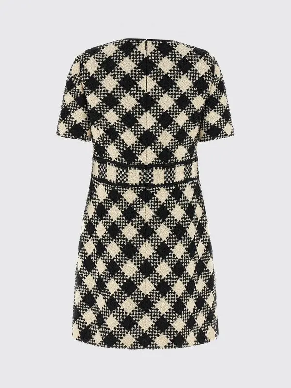Valentino Garavani Checked Short Sleeve Dress