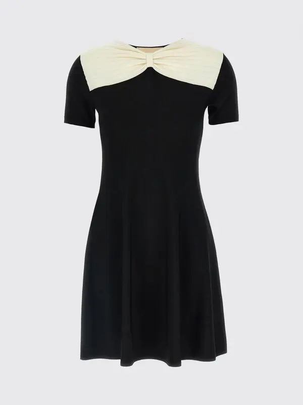 Valentino Garavani Viscose Knit Mini Dress With Bow Detail