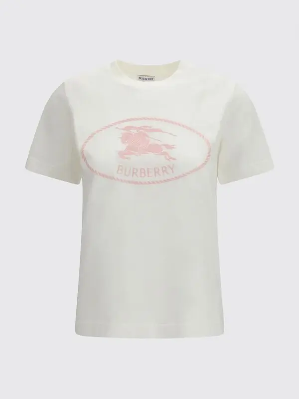 Burberry Cotton T-shirt With Equestrian Knight Logo
