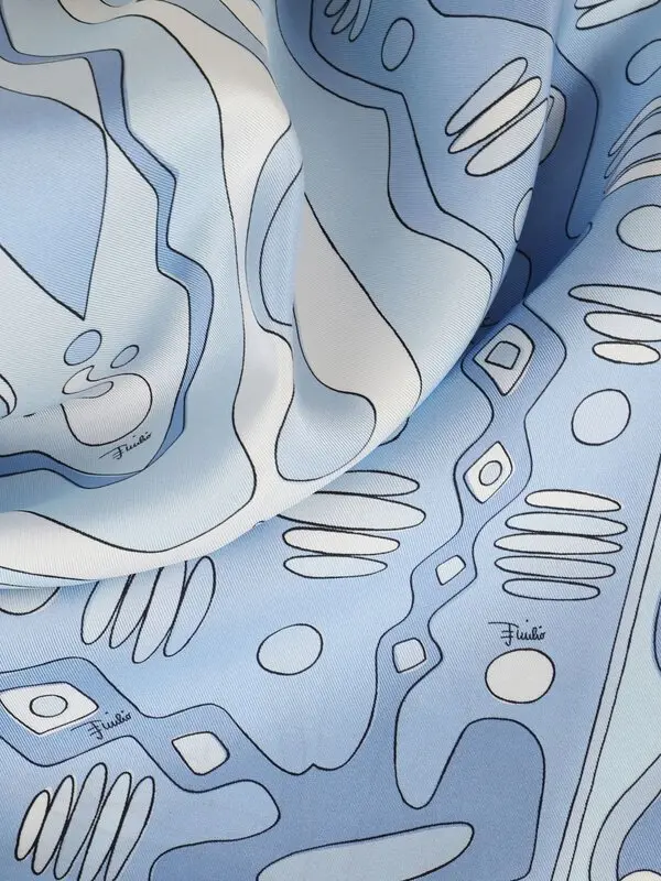 Emilio Pucci Neck Scarf - Blue