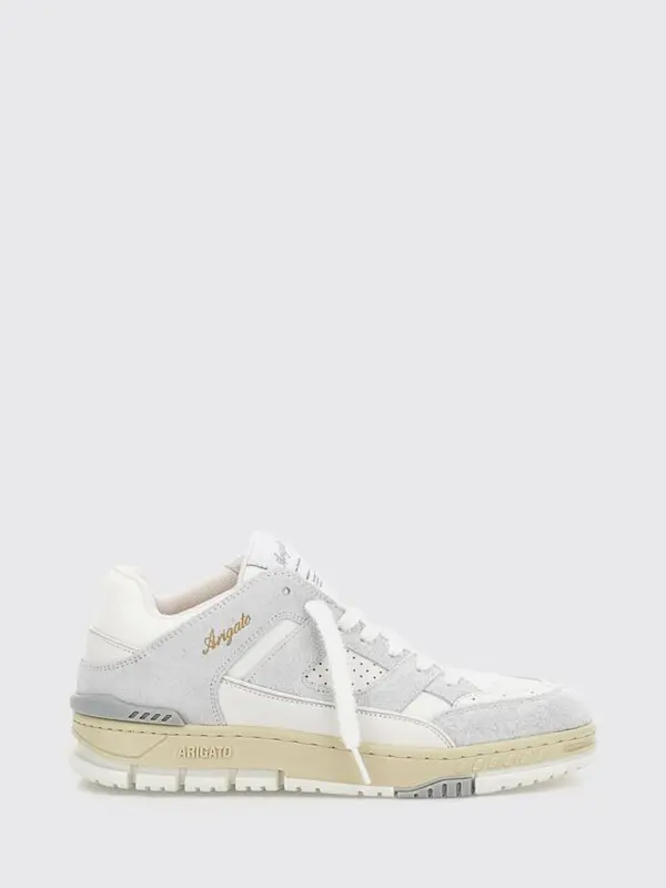 Axel Arigato Area Lo Fluffy Leather Sneakers - Grey