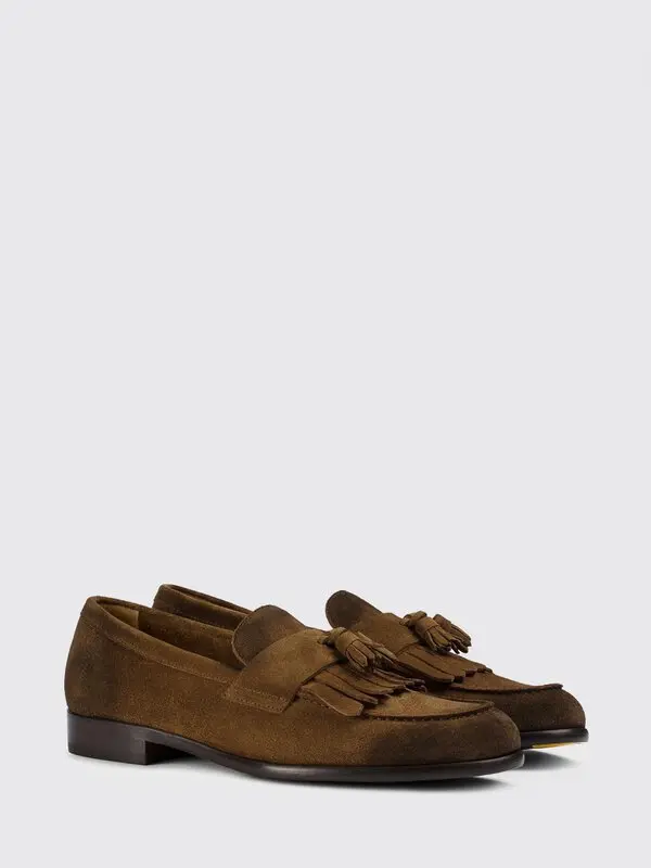 DOUCAL'S Suede Tassel Loafers - Brown