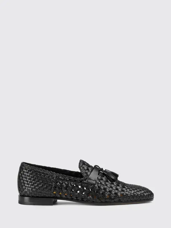 DOUCAL'S Woven Loafer - Black