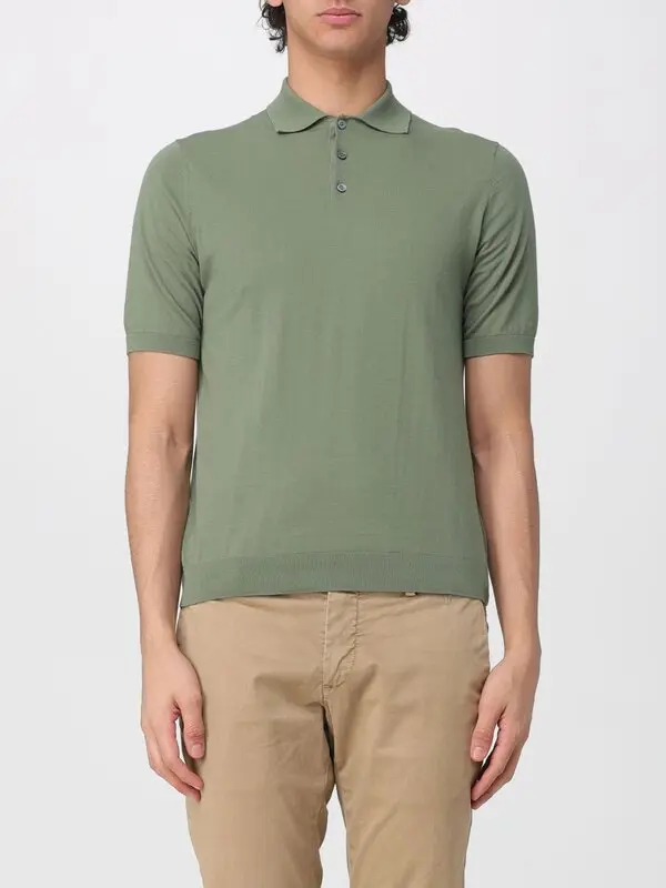BALLANTYNE Cotton Polo Shirt - Sage