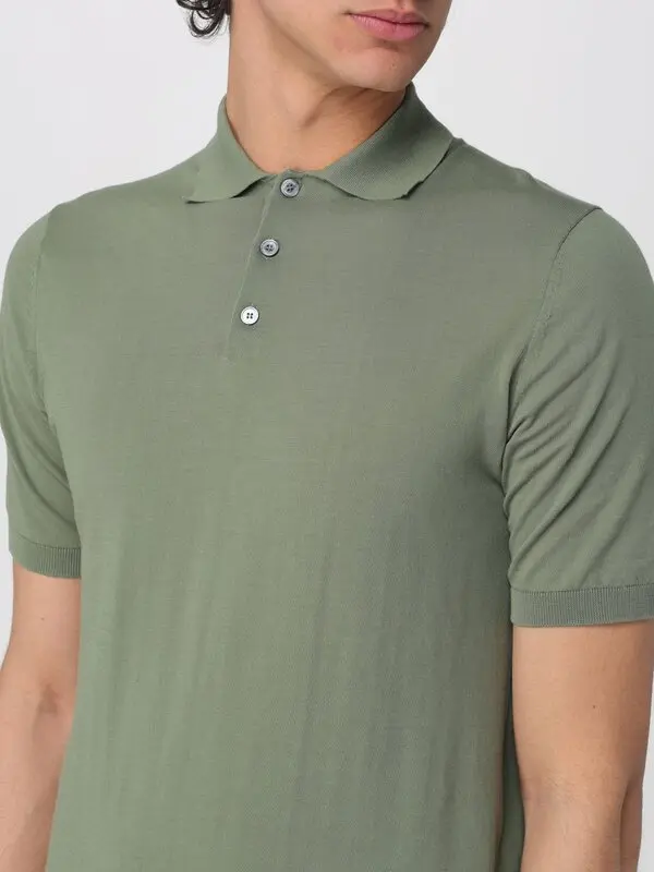 BALLANTYNE Cotton Polo Shirt - Sage