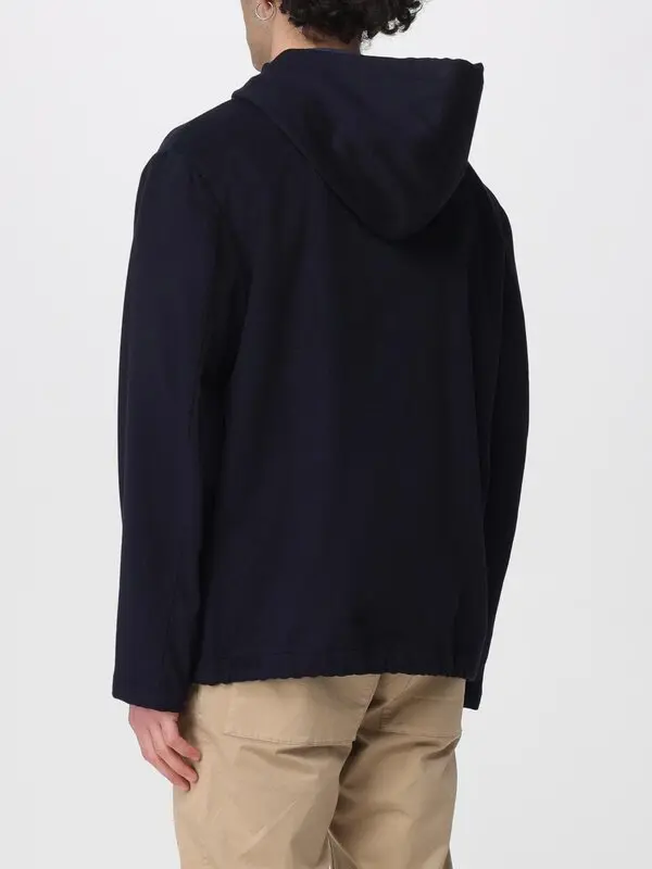 Barena Venezia Cashmere Hooded Overshirt - Blue
