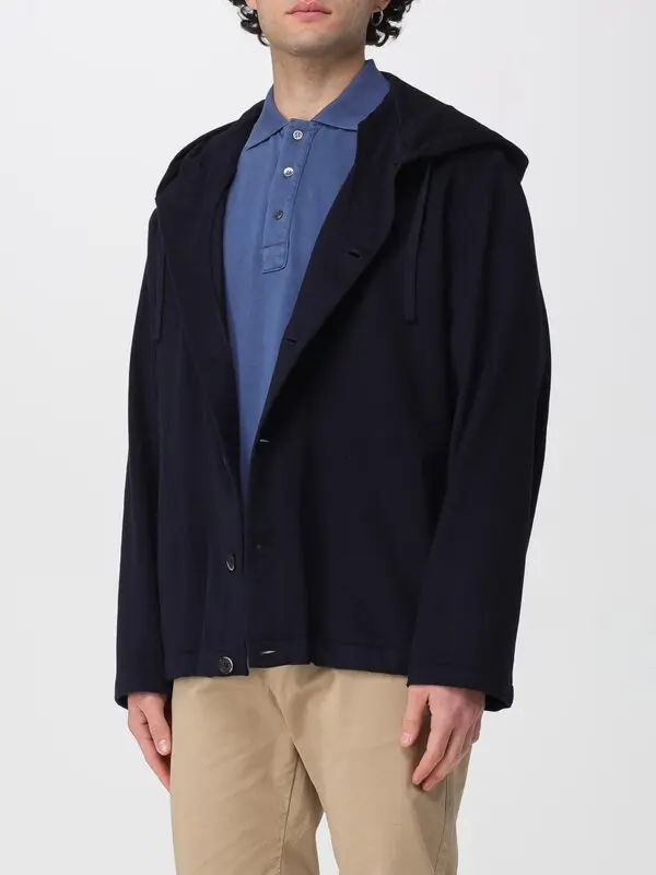 Barena Venezia Cashmere Hooded Overshirt - Blue