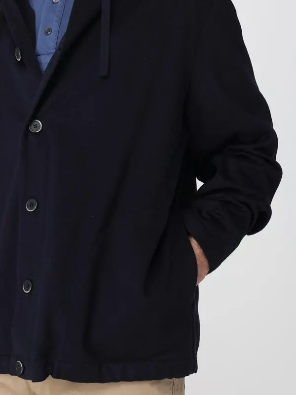 Barena Venezia Cashmere Hooded Overshirt - Blue