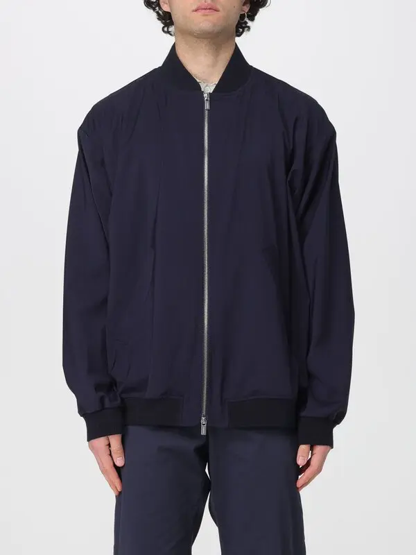 Barena Venezia Relaxed Virgin Wool Bomber Jacket - Blue