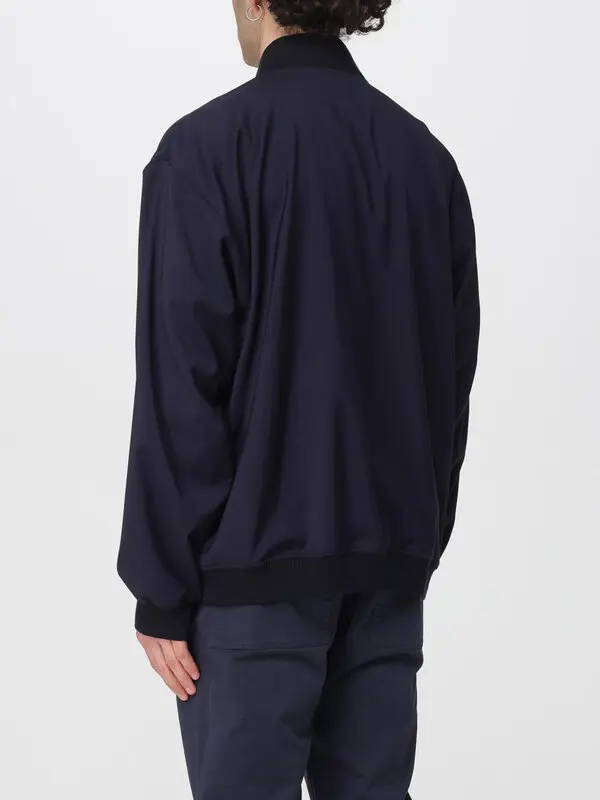 Barena Venezia Relaxed Virgin Wool Bomber Jacket - Blue