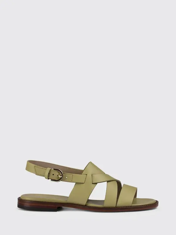 DOUCAL'S Leather Slingback Sandals - Green