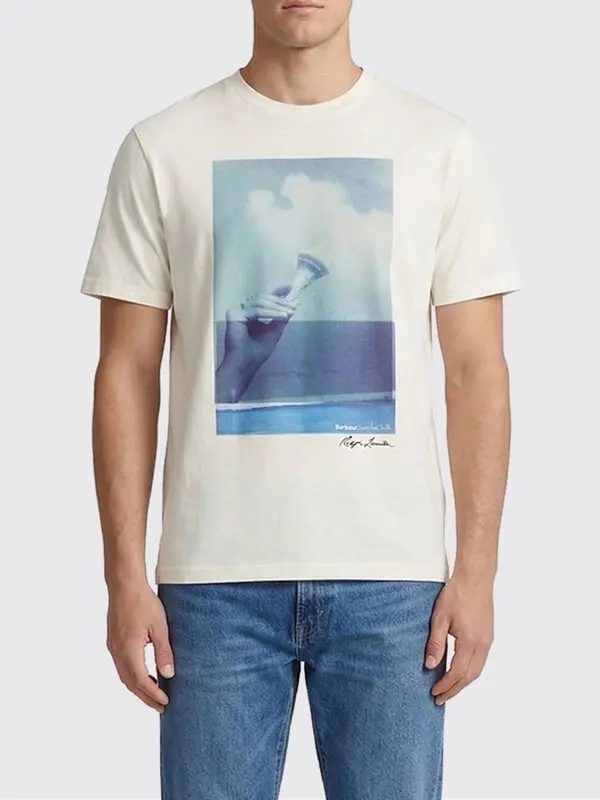 Barbour Printed Cotton T-shirt - White