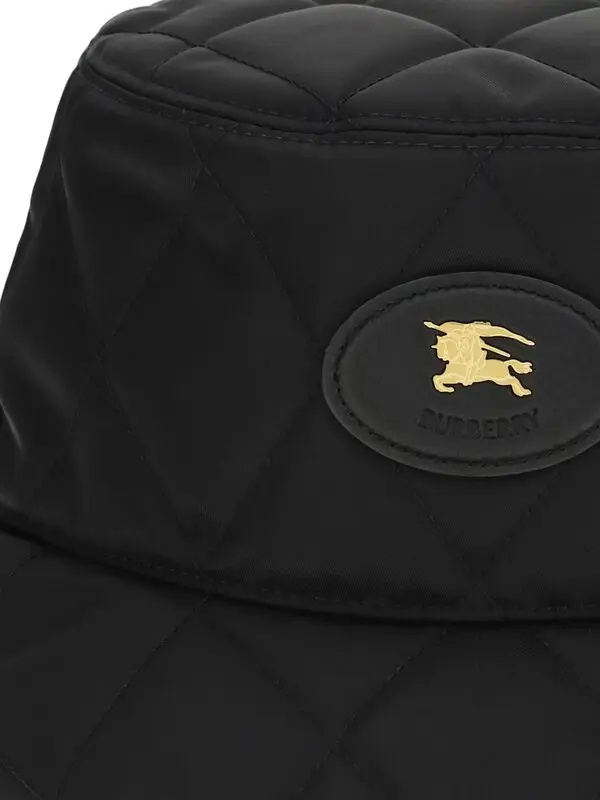 Burberry Quilted Bucket Hat - Black