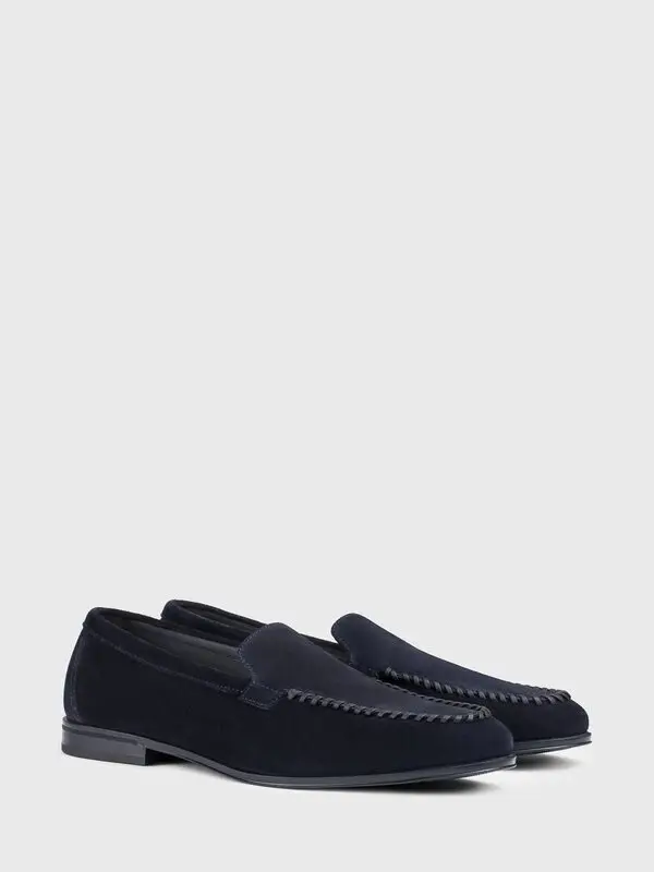 DOUCAL'S Suede Loafers - Blue