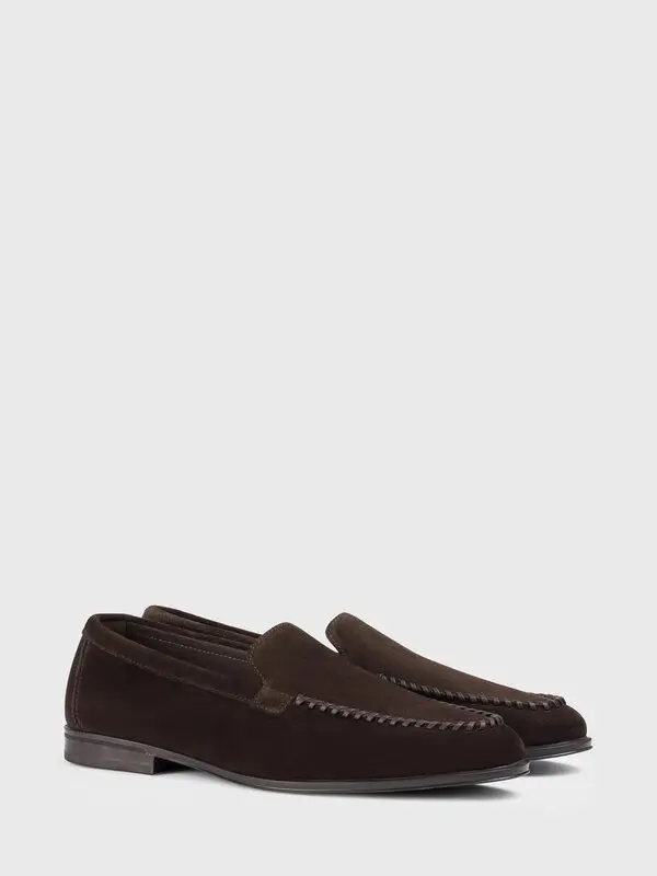 DOUCAL'S Suede Loafers - Earth