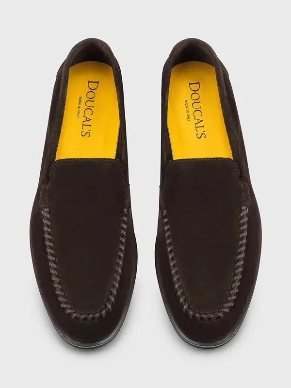 DOUCAL'S Suede Loafers - Earth