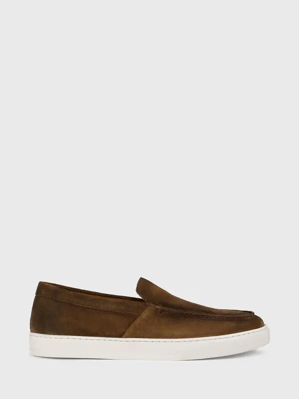 DOUCAL'S Suede Loafers - Brown