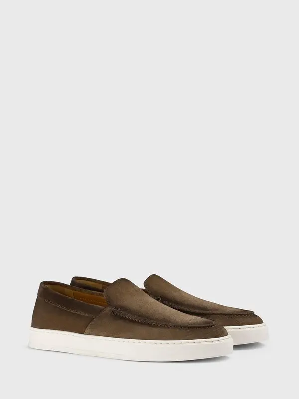 DOUCAL'S Suede Loafers - Cocoa