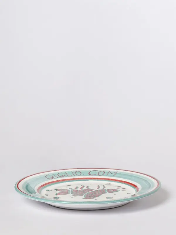 GIGLIO.COM 30TH ANNIVERSARY Giglio. Com 30th Anniversary Ceramic Plate - Sky Blue