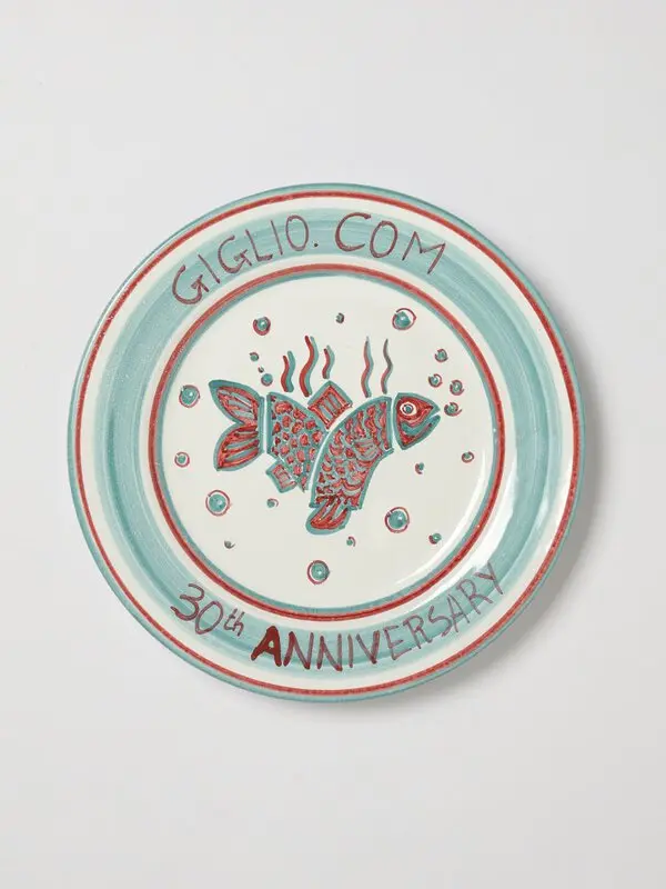 GIGLIO.COM 30TH ANNIVERSARY Ceramic Plate - Sky Blue