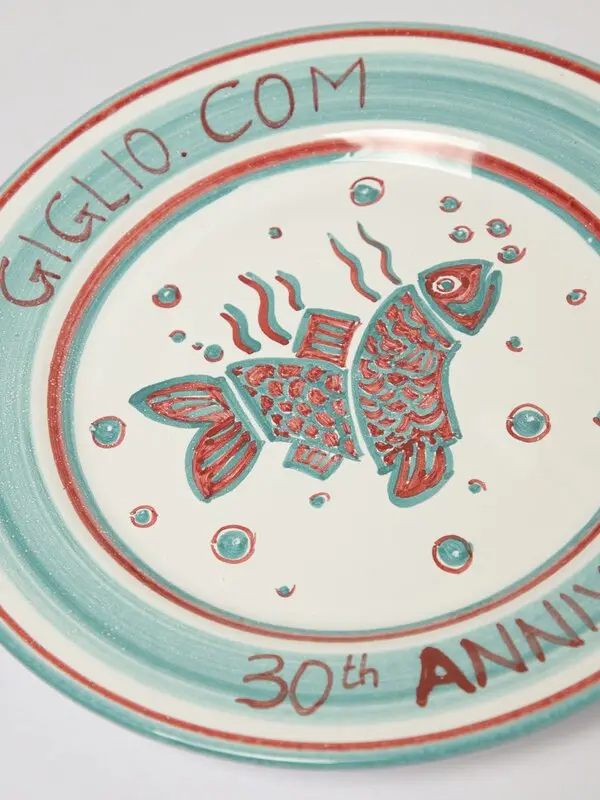 GIGLIO.COM 30TH ANNIVERSARY Ceramic Plate - Sky Blue