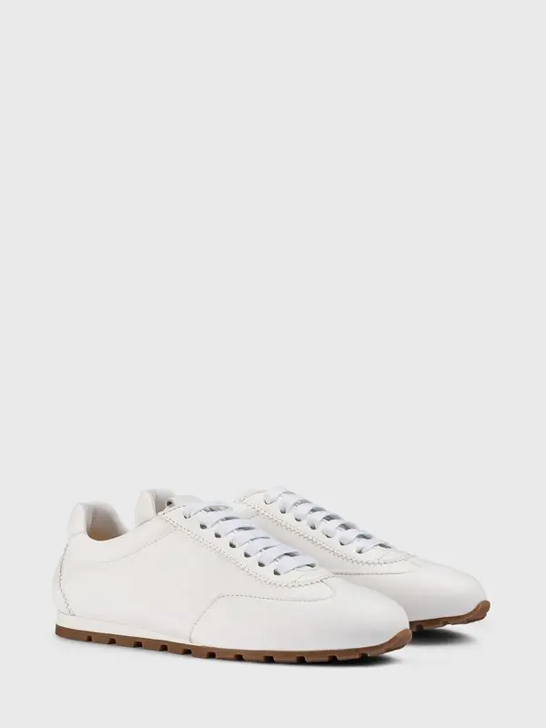 DOUCAL'S Low Top Leather Sneakers - White