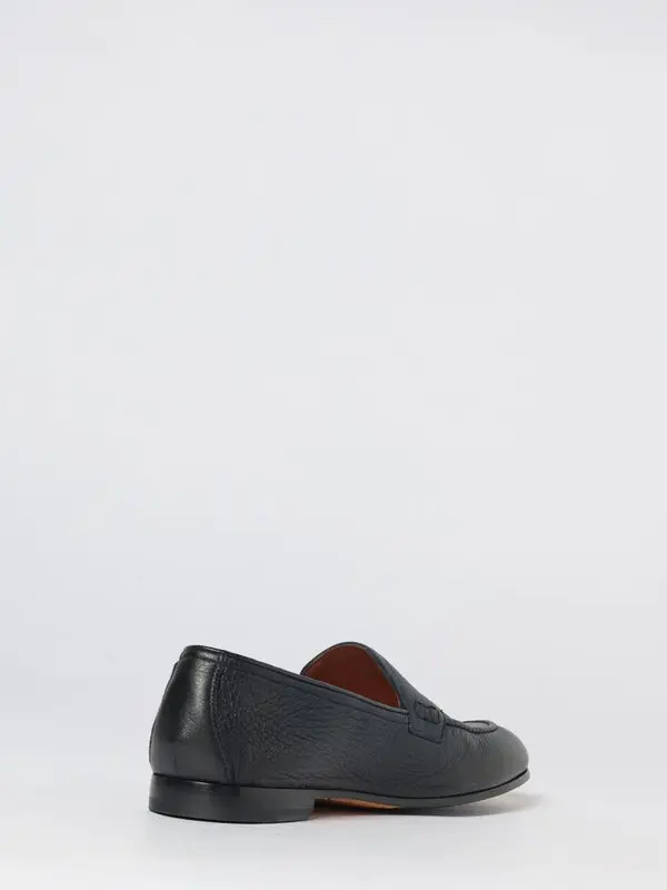DOUCAL'S Grained Leather Loafers - Blue