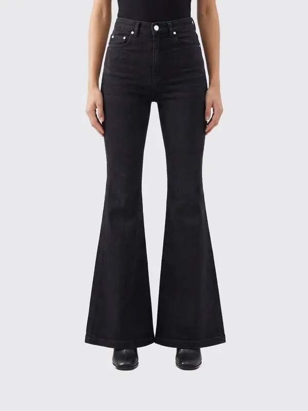 Rick Owens Flared Cotton Denim Jeans