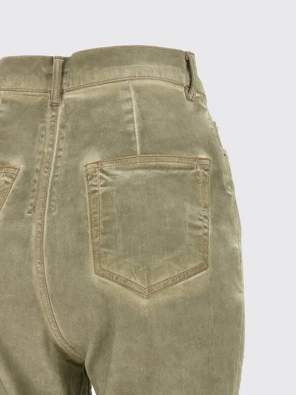 Rick Owens Bolan Flare Jeans In Stretch Denim - Beige