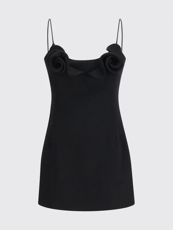 Magda Butrym Stretch Virgin Wool Mini Dress - Black