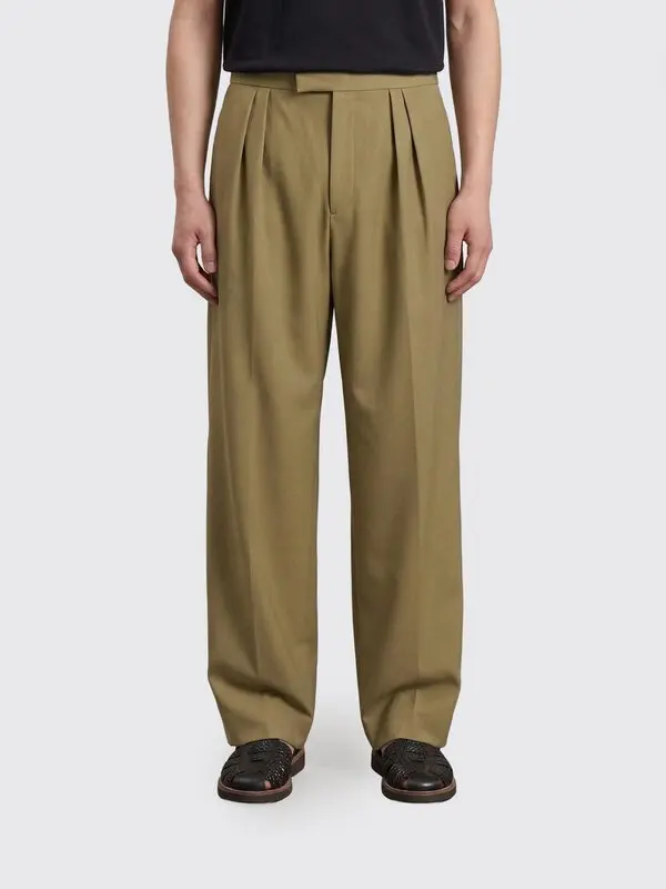 Dries Van Noten Tailored Wide Leg Pants - Green