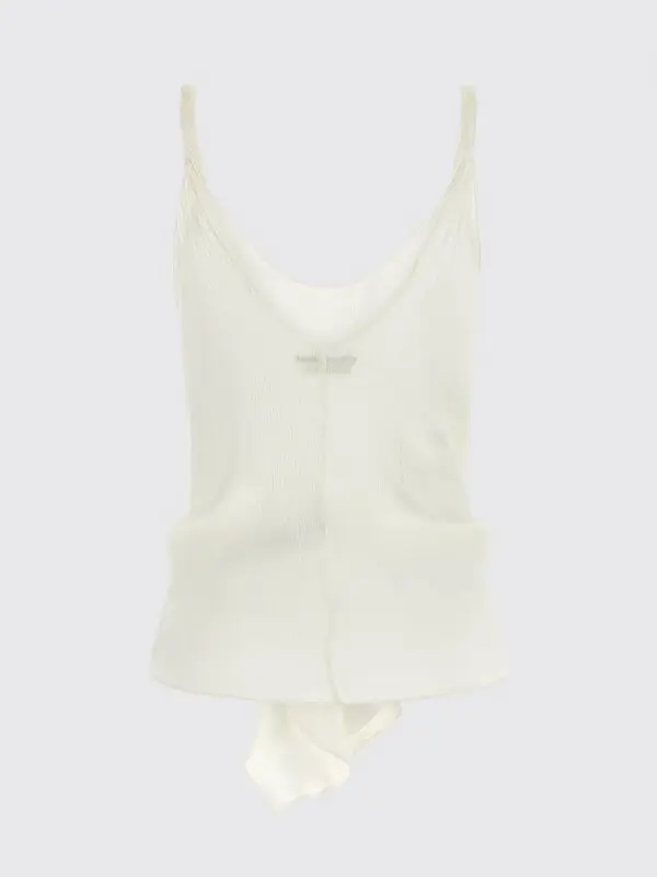 JW Anderson Silk Draped Top - White
