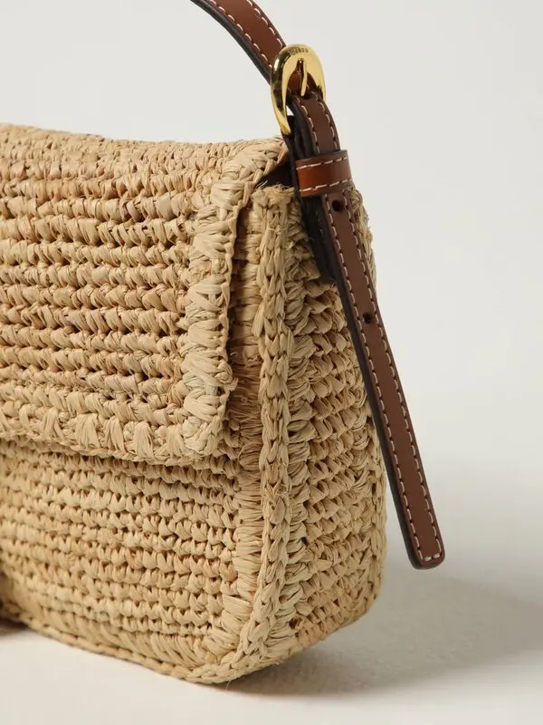 Staud Woven Shoulder Bag - Sand