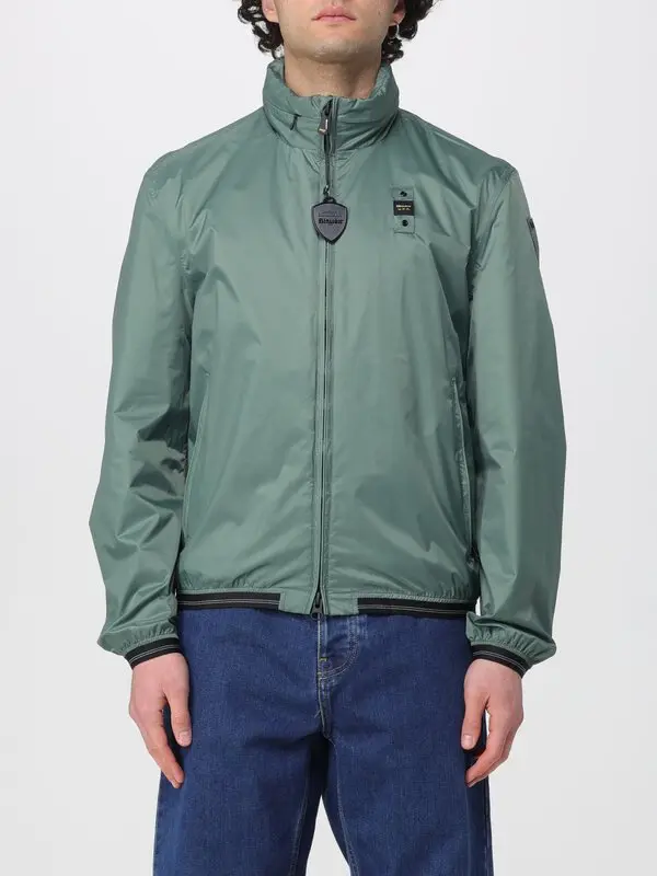 BLAUER. Polyester Bomber Jacket - Green