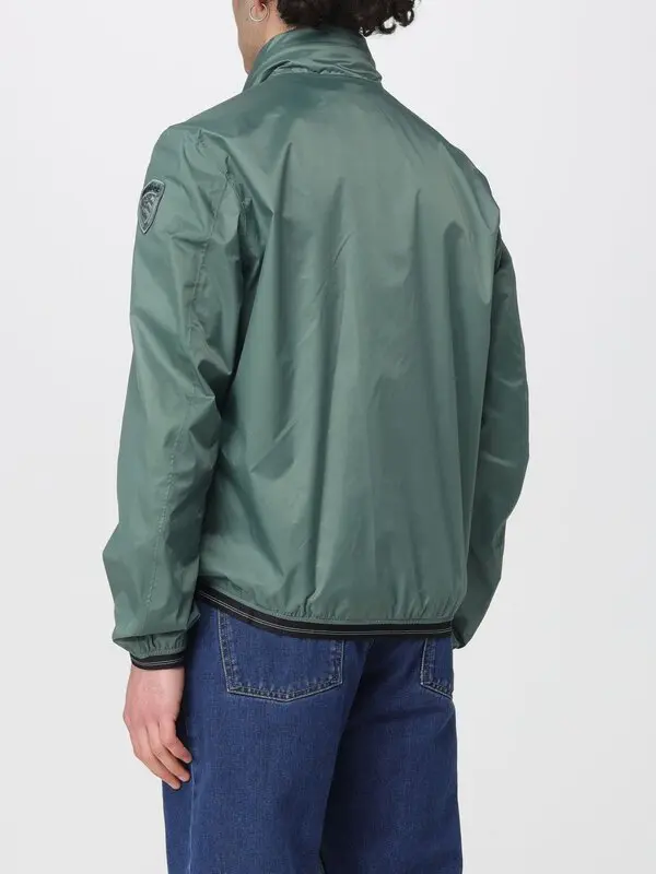 BLAUER. Polyester Bomber Jacket - Green