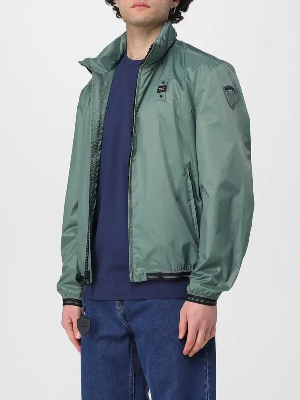 BLAUER. Polyester Bomber Jacket - Green