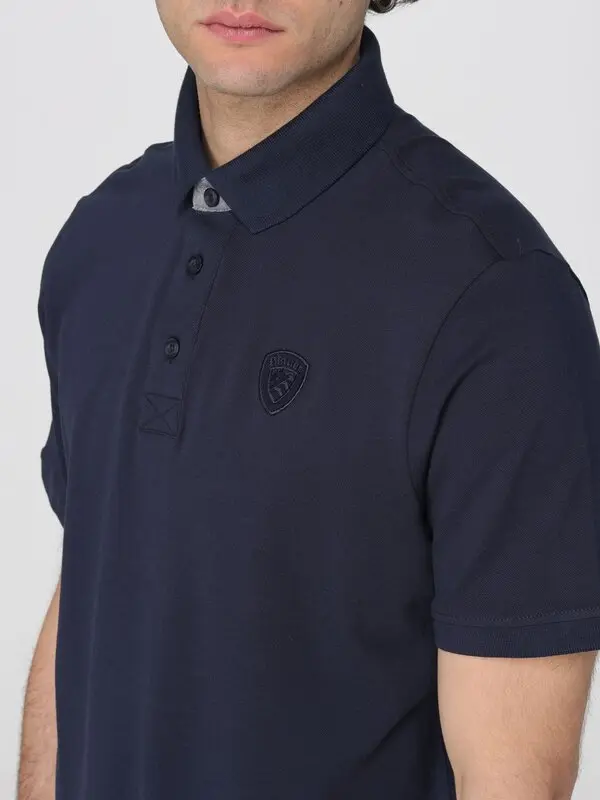 BLAUER. Polo Shirt - Blue
