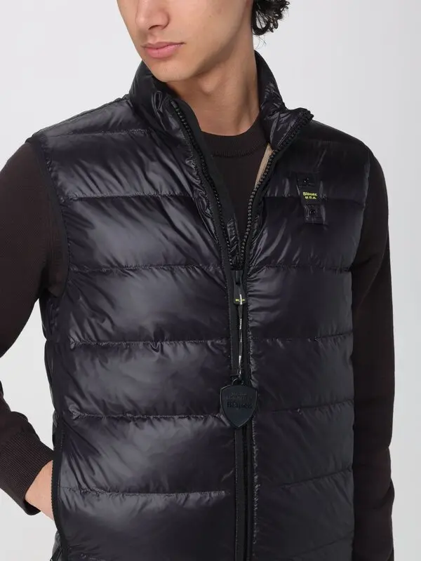 BLAUER. Quilted Nylon Vest - Black