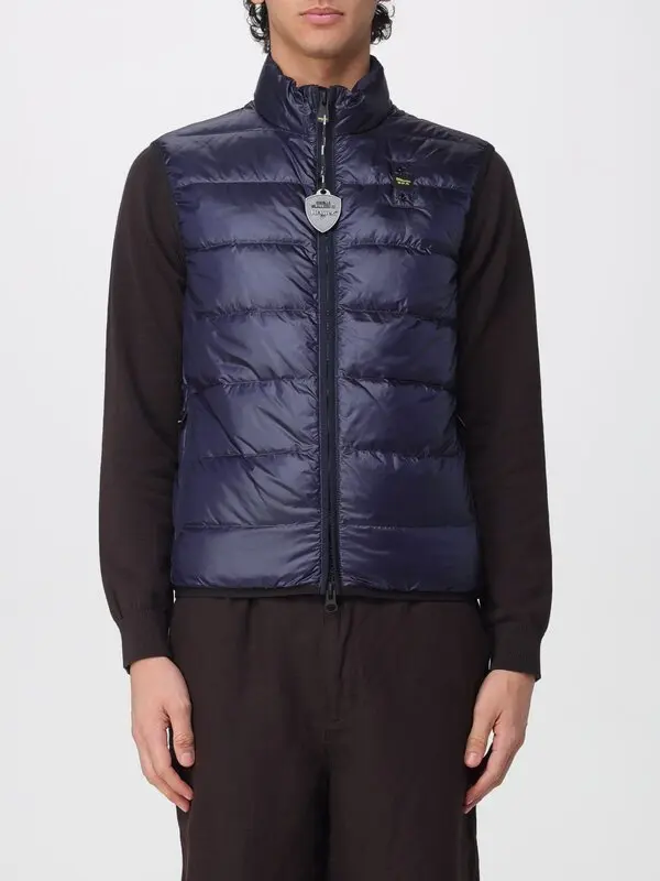 BLAUER. Quilted Nylon Vest - Blue