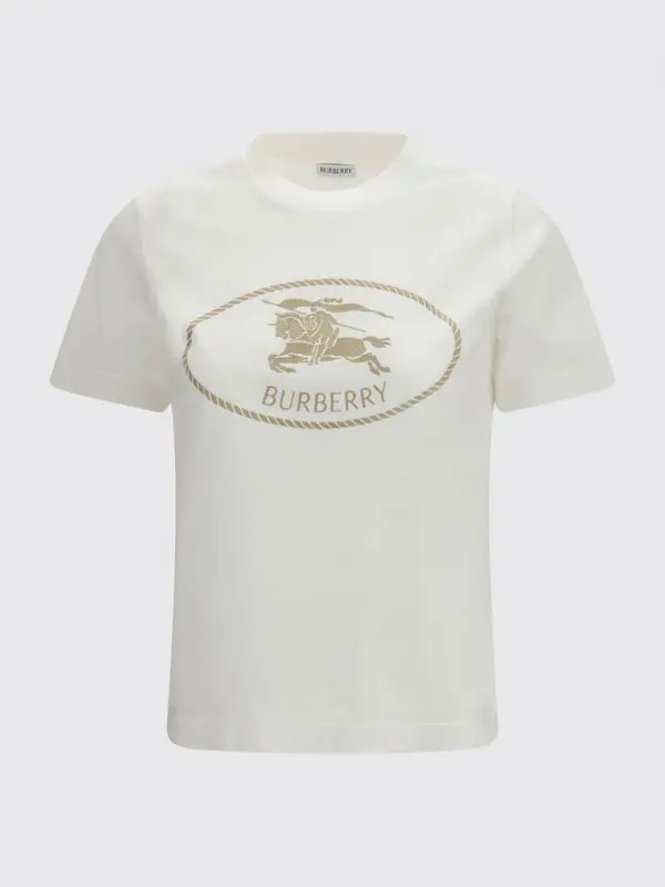 Burberry Cotton T-shirt With Equestrian Knight Logo