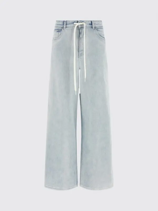 MAISON MARGIELA Drawstring Stretch Denim Straight Jeans - Blue