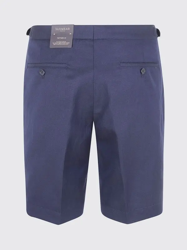 Incotex Tailored Pleated Shorts - Blue