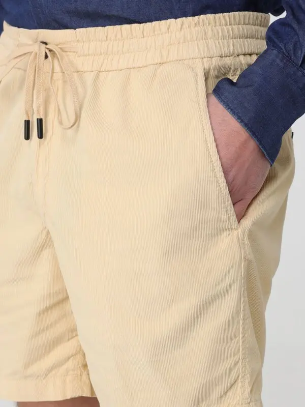 Incotex Cotton Corduroy Drawstring Shorts - Blue