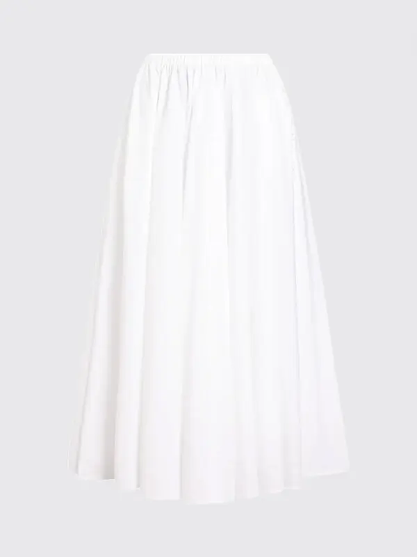 PATOU Cotton Midi Skirt - White