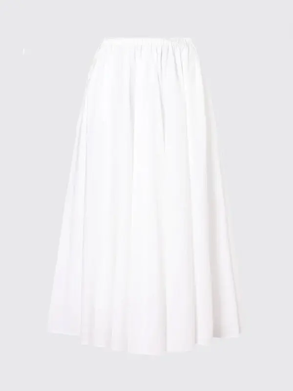 PATOU Cotton Midi Skirt - White