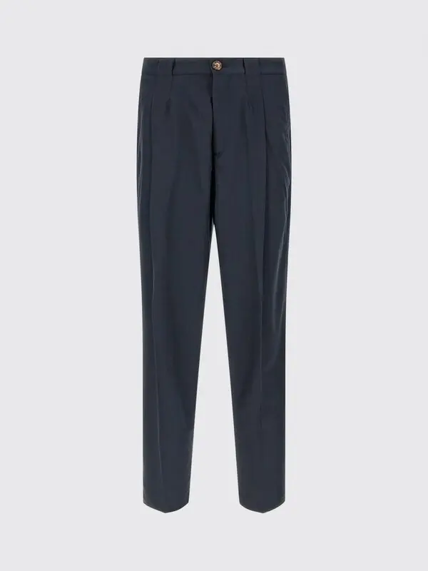 Brunello Cucinelli Tailored Cotton Trousers - Blue